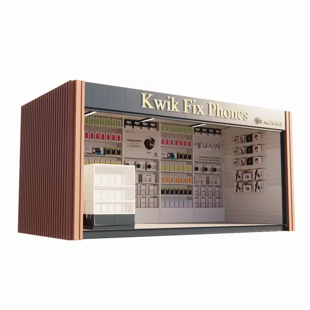 Outdoor Mobile Container Prefabricated Shops Stores 20ft Prefab Leisure ...