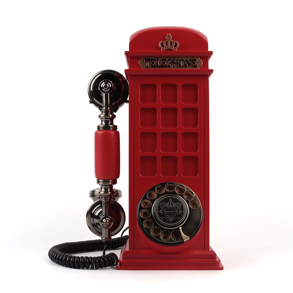 Antique London Payphone Booth Audio Guest Book Phone For Weddings Party ...