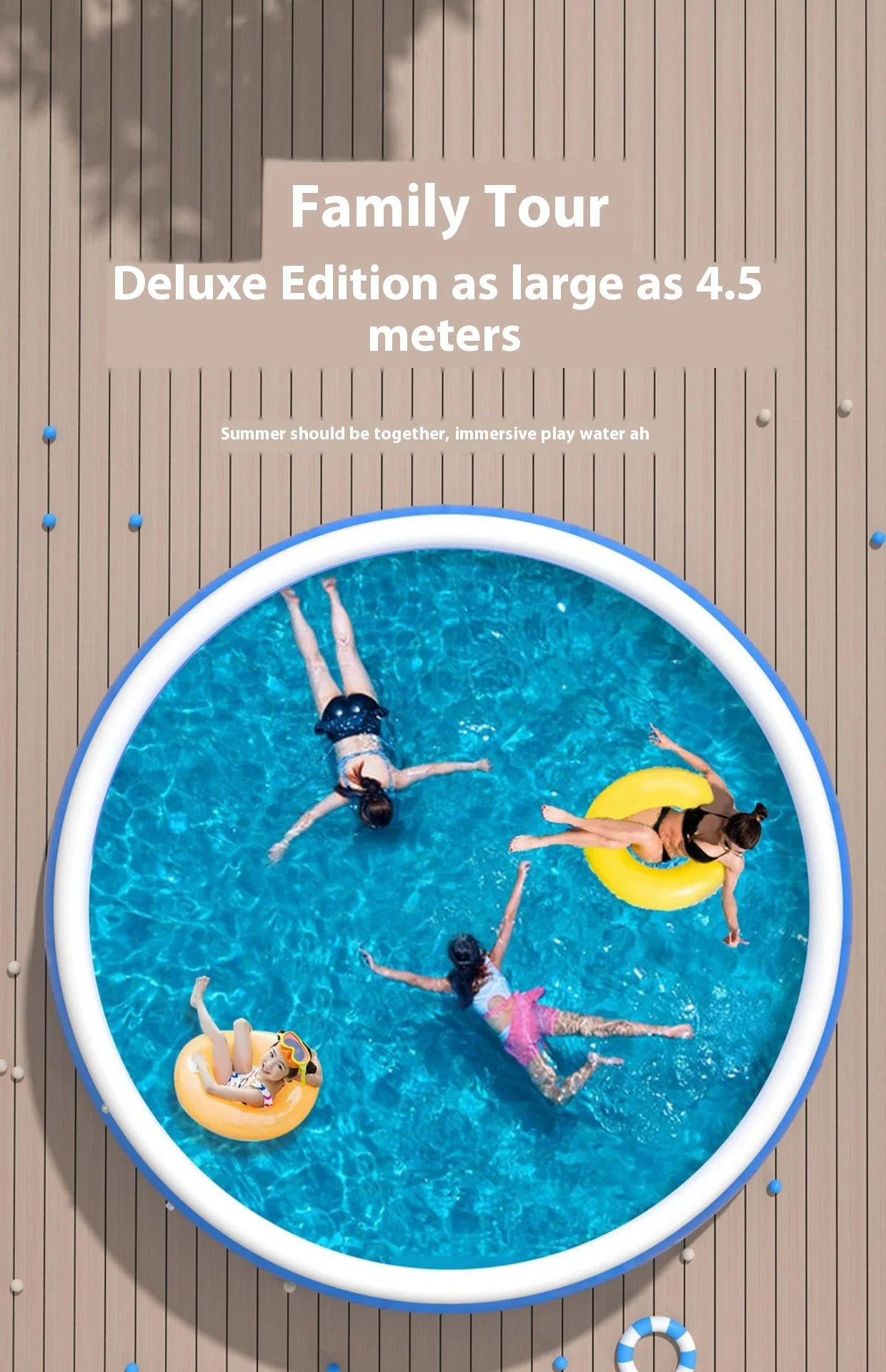 Large Outdoor Round Mesh Design Inflatable Swimming Pool for Adults and ...