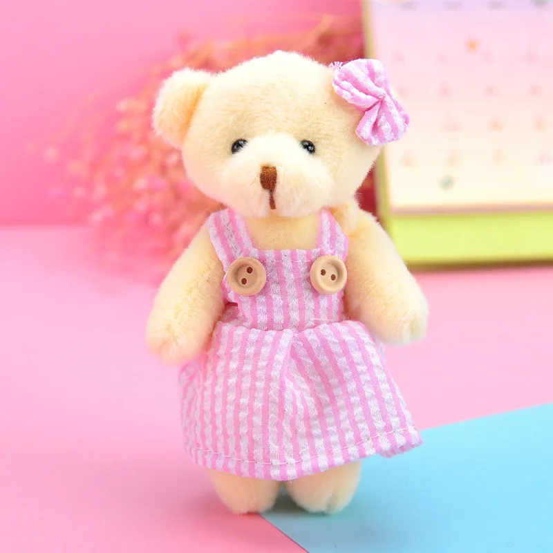New Couple Teddy Bear Plush Keychains Toys Play House Toys Gift Plush ...