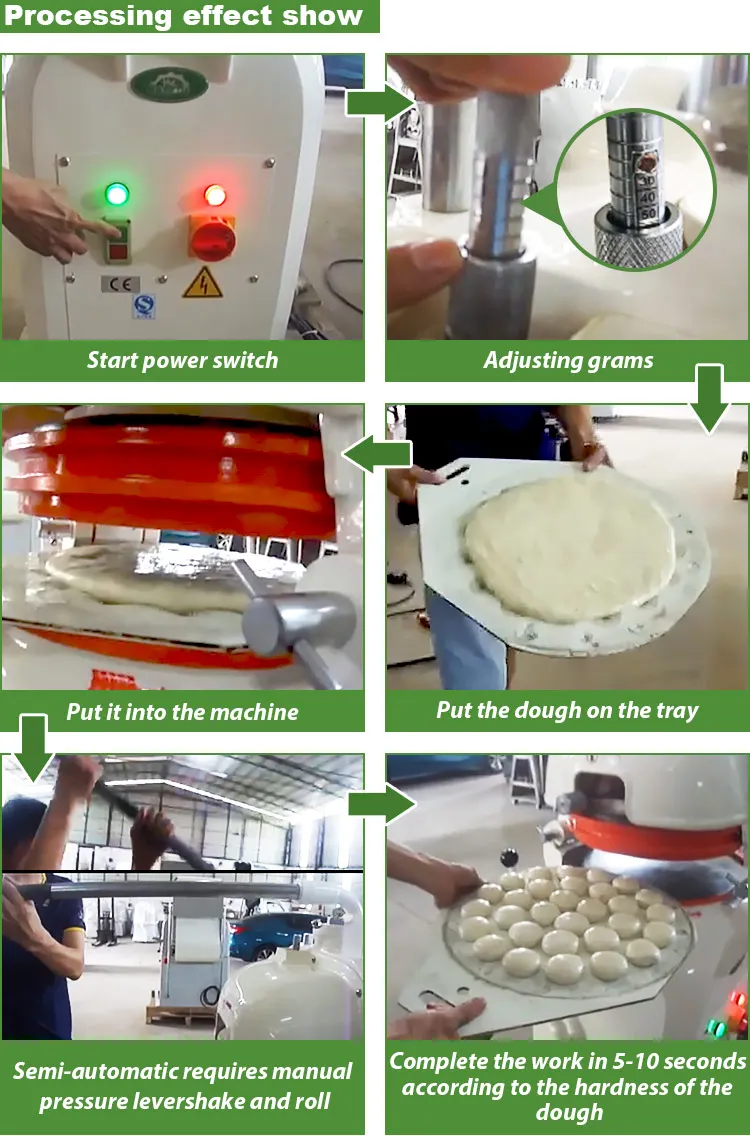 Boleadora De Masa Panaderia Ball Machine Hamburger Bun Automatic Pizza ...