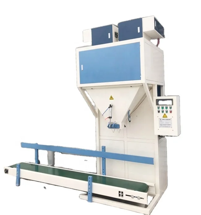 Double bins crab shrimp feed pellets packing machine fish feed auto ...