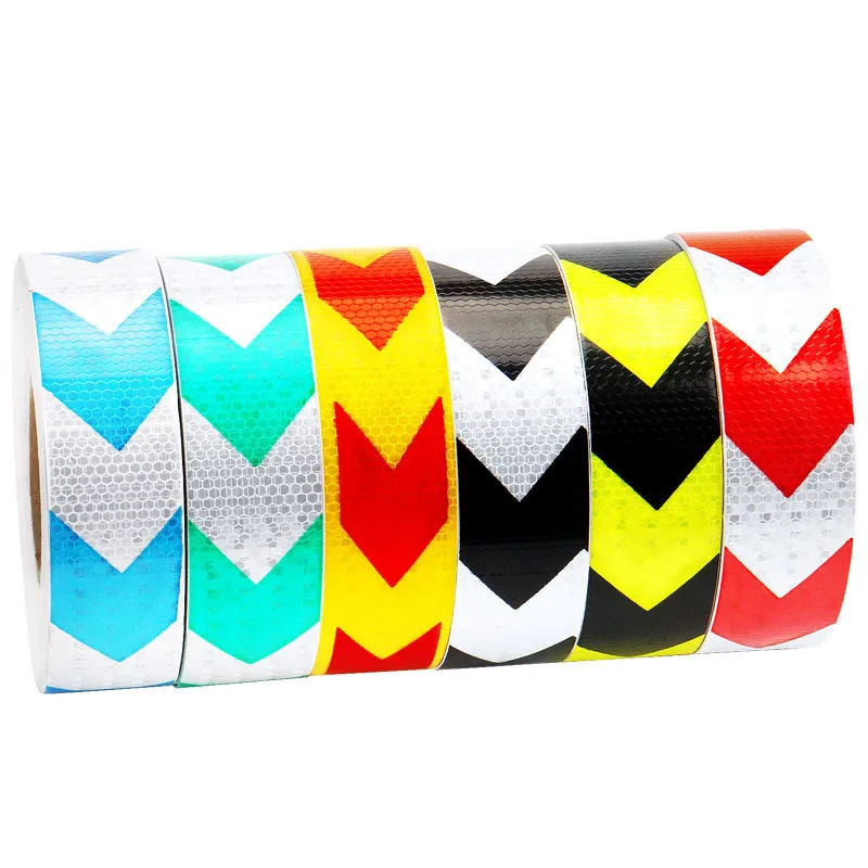 Black Yellow Arrow Reflective Sticker Warning Tape For Truck - Buy ...