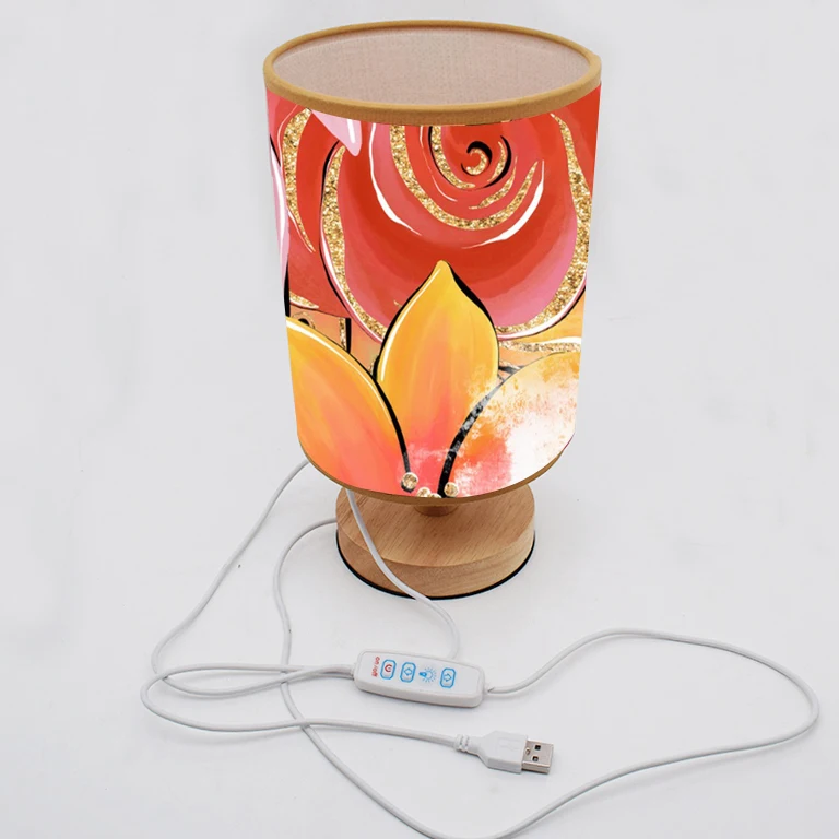 Rechargeable Dye Sublimation Table Light Lamp With Wooden Base - Buy ...