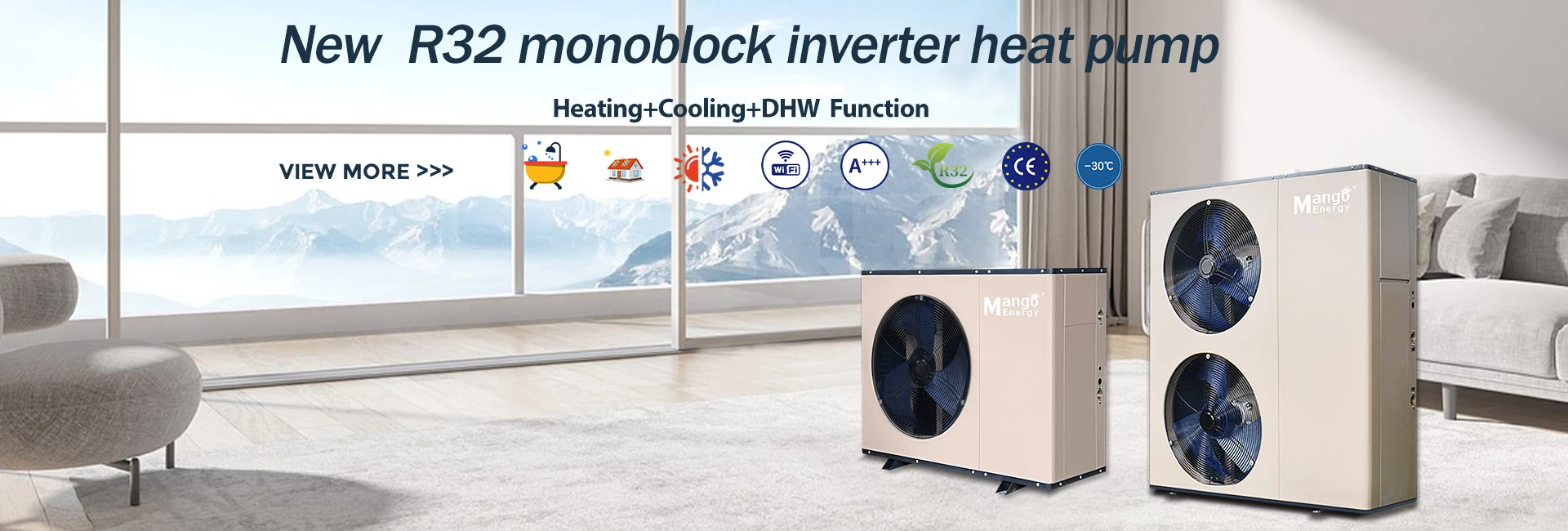 24 Kw Heating Capacity Mango Energy Dc Inverter Heat Pump Water Heaters System - Buy Heat Pump ...