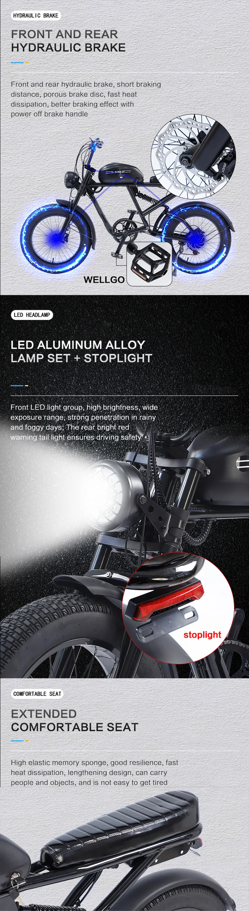 2023 Vintage Super Electric Hybrid Bike Aluminum Alloy Frame 73 Fat Tire 20 Inch 1500w 23 Ah ...