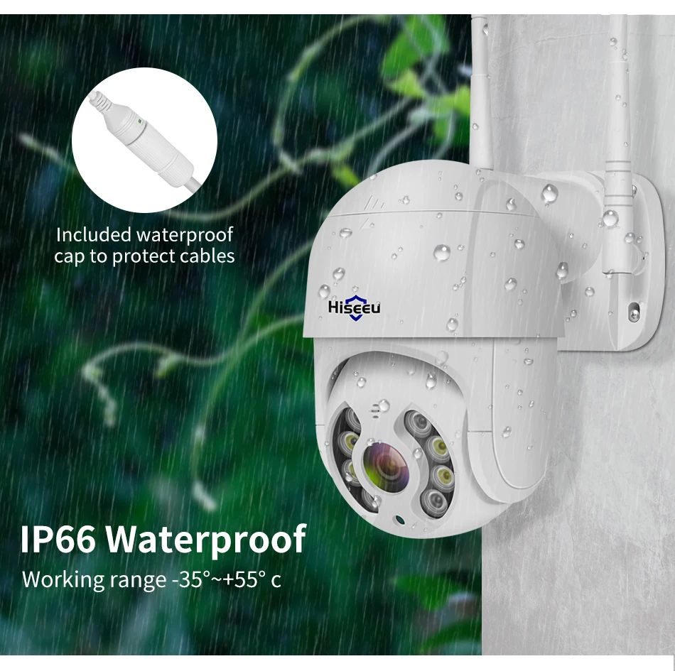 Hisense IP66 PTZ Dome Wireless Wifi CCTV Security Camera