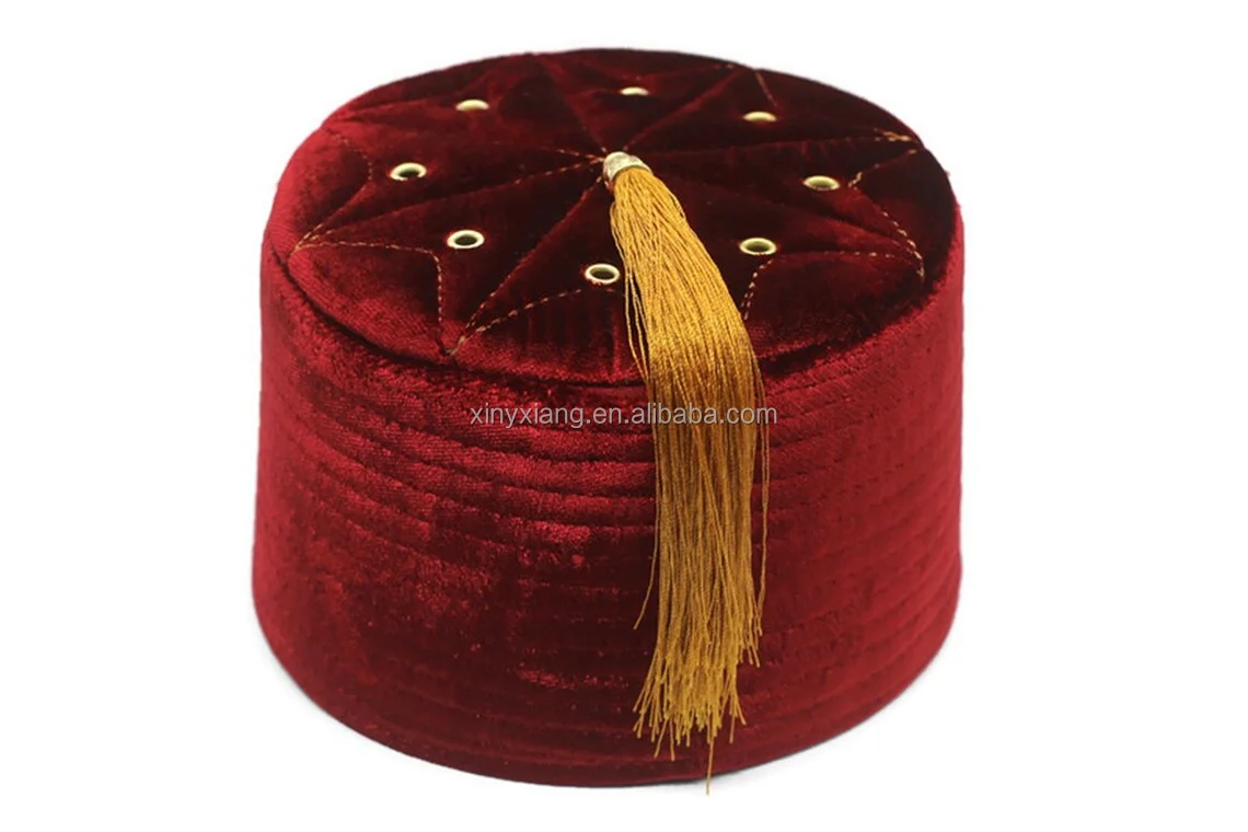 Factory Custom Egyptian Turkish Red Fez Tarboush Hat With Tassel,Doctor ...