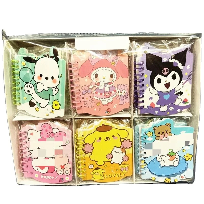 Botu Sanrioed Mini Portable Notebook Cartoon Kuromi Book Kawaii ...