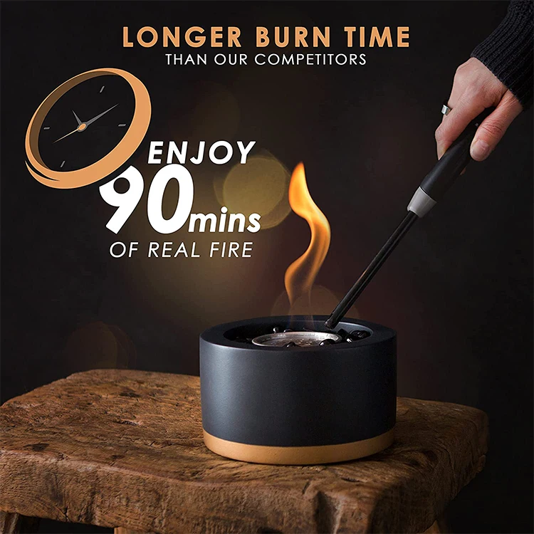 Smokeless Portable Modern Table Top Fire Pit Freestanding Tabletop ...
