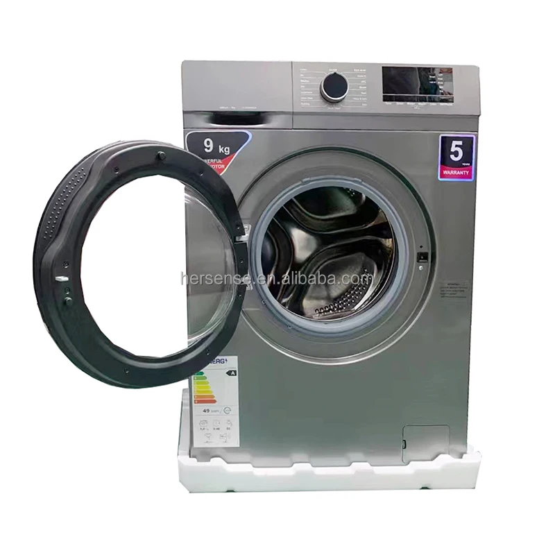 Home 9kg Front Load Washing Machine 220V 50hz Powerful Motor 1950W With ...