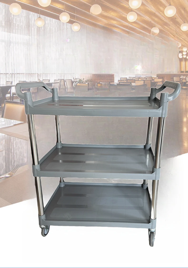 Stainless Steel Service Trolley Kitchen Serving Trolley Food Grade ...