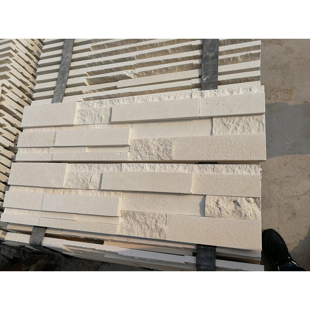 Antique White Lymra limestone stacked ledger stone panel| Alibaba.com