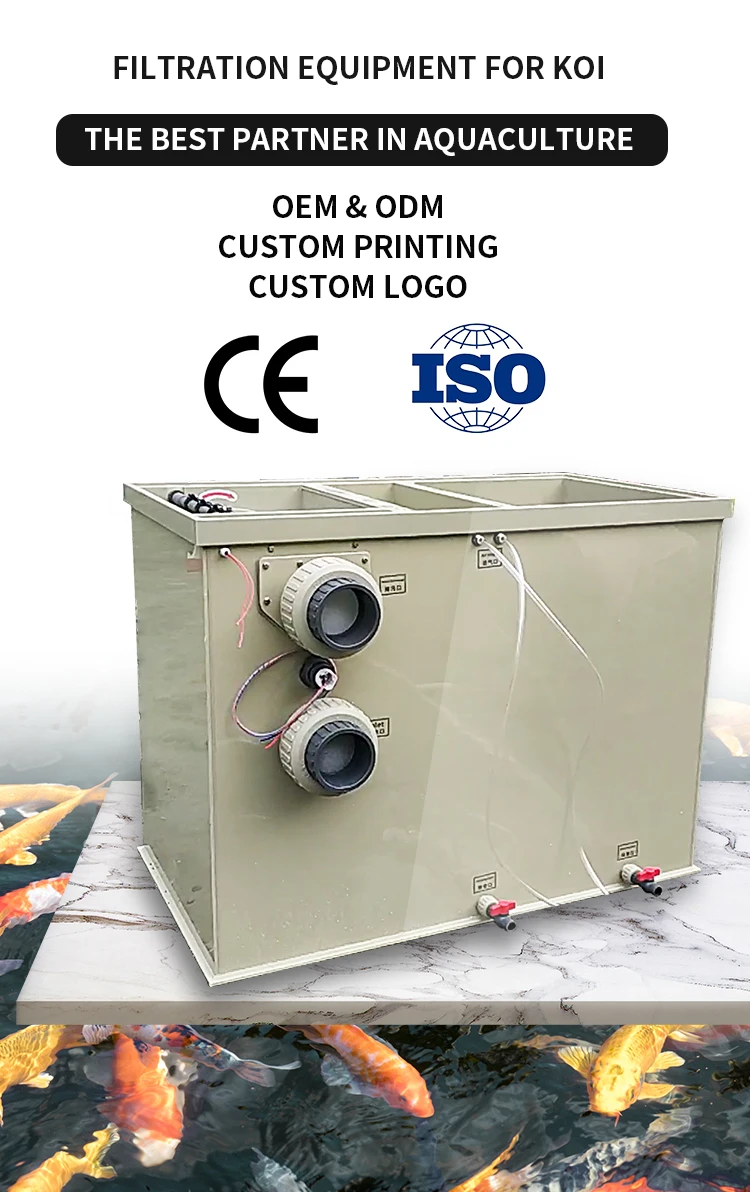 Ewater Fish Farm Water Treatment - High Efficiency Koi Filter