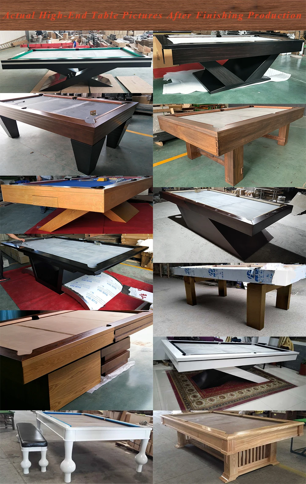 2023 New Modern Style High Quality Stone Slate Indoor Billiard Table ...