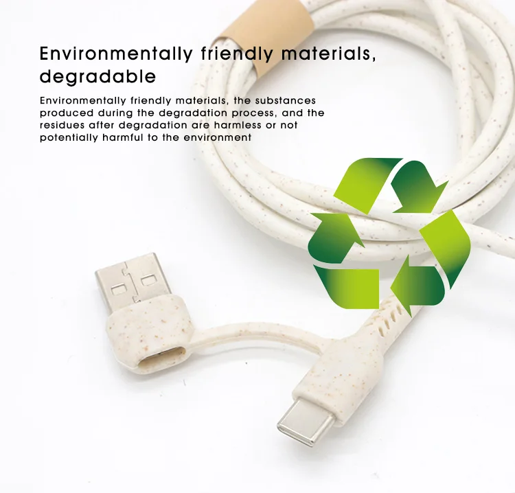 Eco-friendly USB Cables - Biodegradable and Versatile