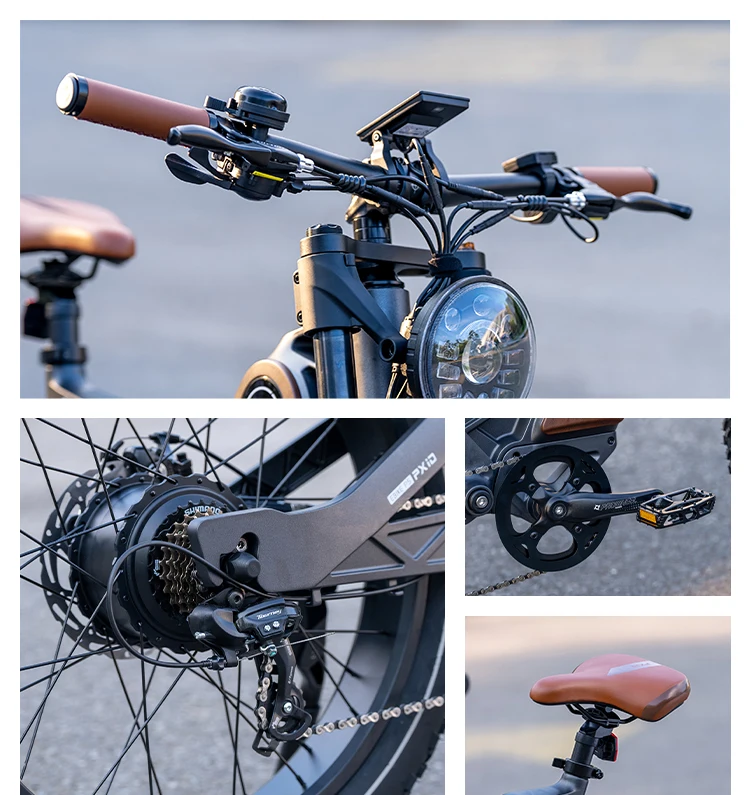 Dark Grey/oem Color Mountain Electric Bike Bicycle 48v 16ah E Bike 48v ...
