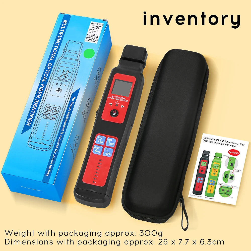 Comptyco Pgraded版本5合1光纤识别器活光纤识别器800nm-1700nm Sm和mm光缆干电池 - Buy 光学标识符,Aua ...