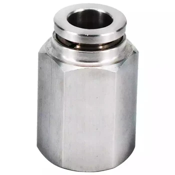 Double Internal Thread Hexagon Connector Stainless Steel Pneumatic ...