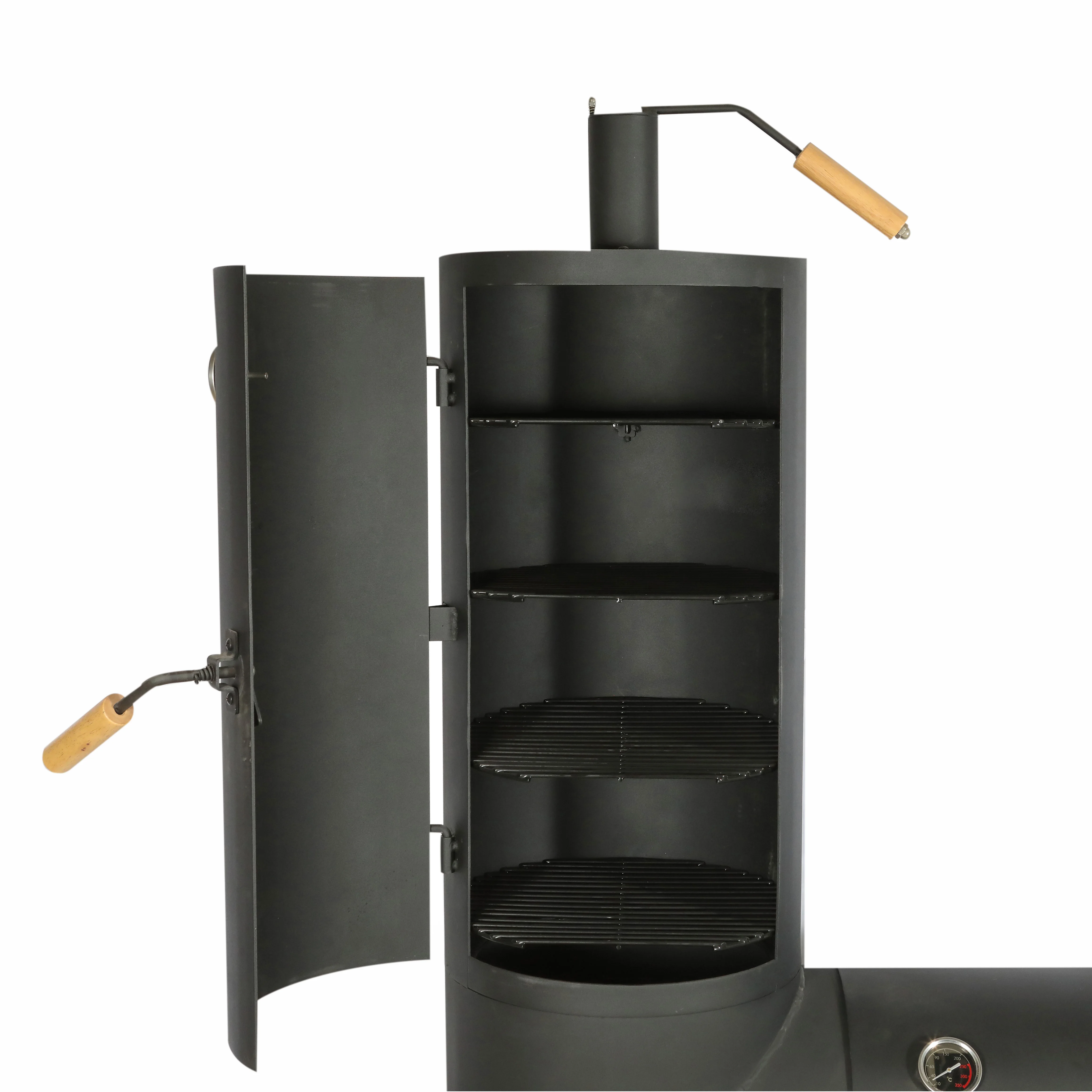 Easily Assembled Steel Vertical Charcoal Smoker & BBQ Grill Outdoor
