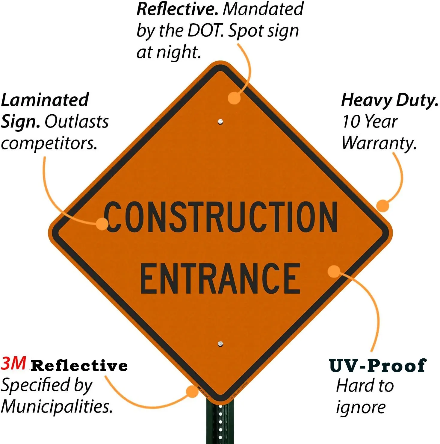 Custom Road Construction Signs - High Visibility & Durability
