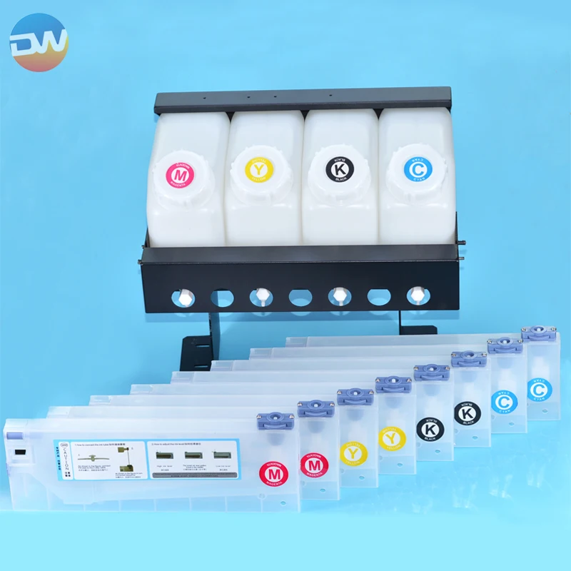 Printer Parts Ink Tank 1.5L Ink Tank Double Holes for 4 Colors Sub Tank ...