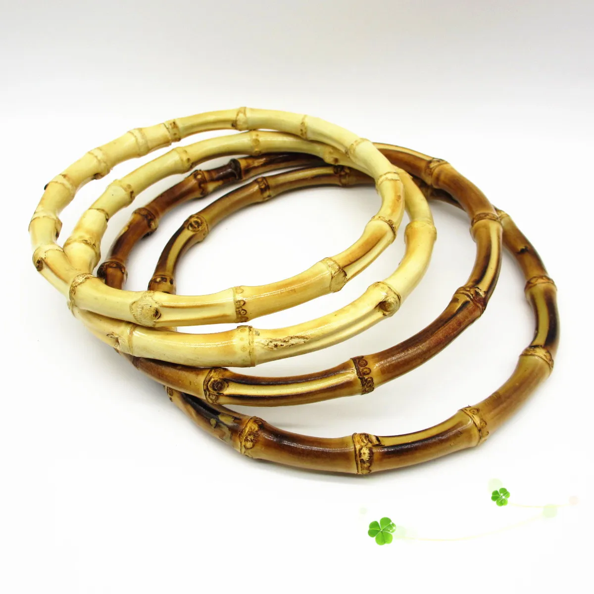 Wholesale Nature Bamboo Hoops Craft for Handbag Decoration