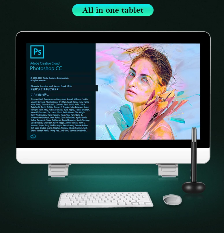 Oem All In One Tablet 21.5 Inch Graphic Drawing Tablet Large Screen ...