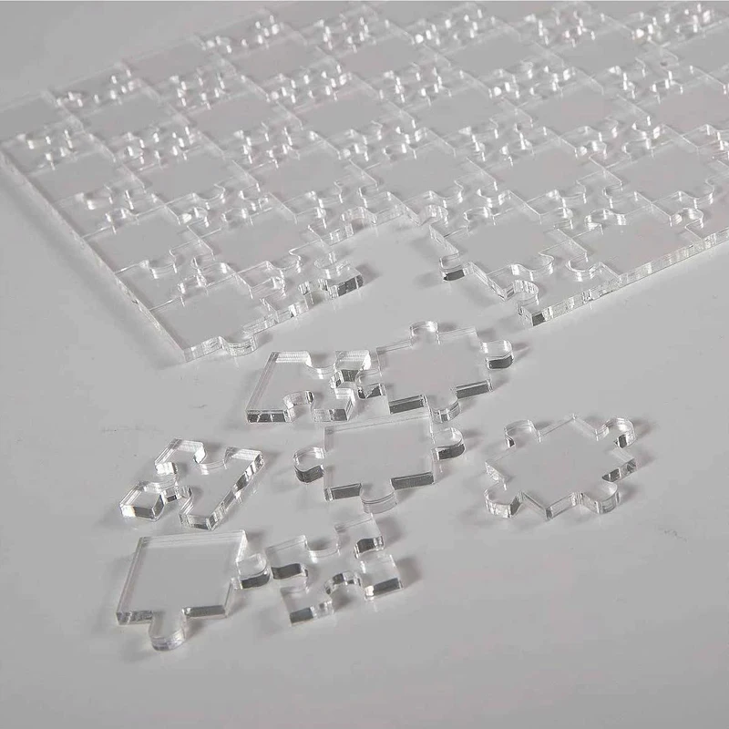Clear Jigsaw Puzzle Birthday Christmas Gift Acrylic Color Acrylic ...