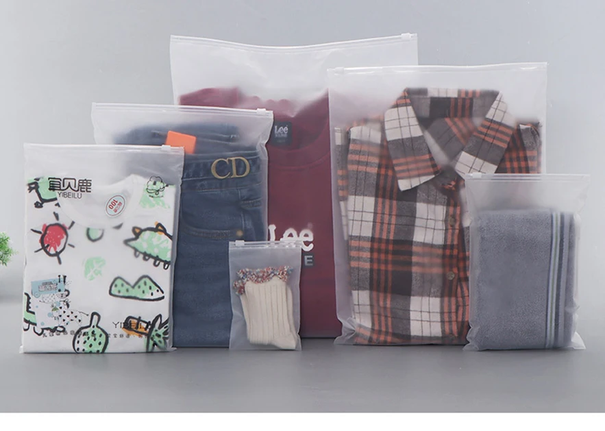 Customized Printed Underwear Matte Frosted Zip Lock Ziplock Clothing ...