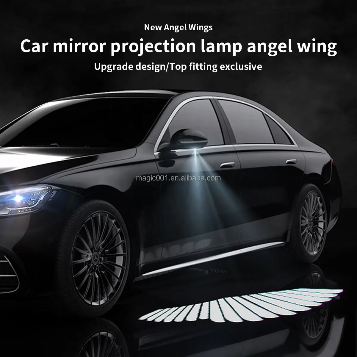 Factory Direct Sale Car Modified Led Angel Wings Warning Front Welcome ...