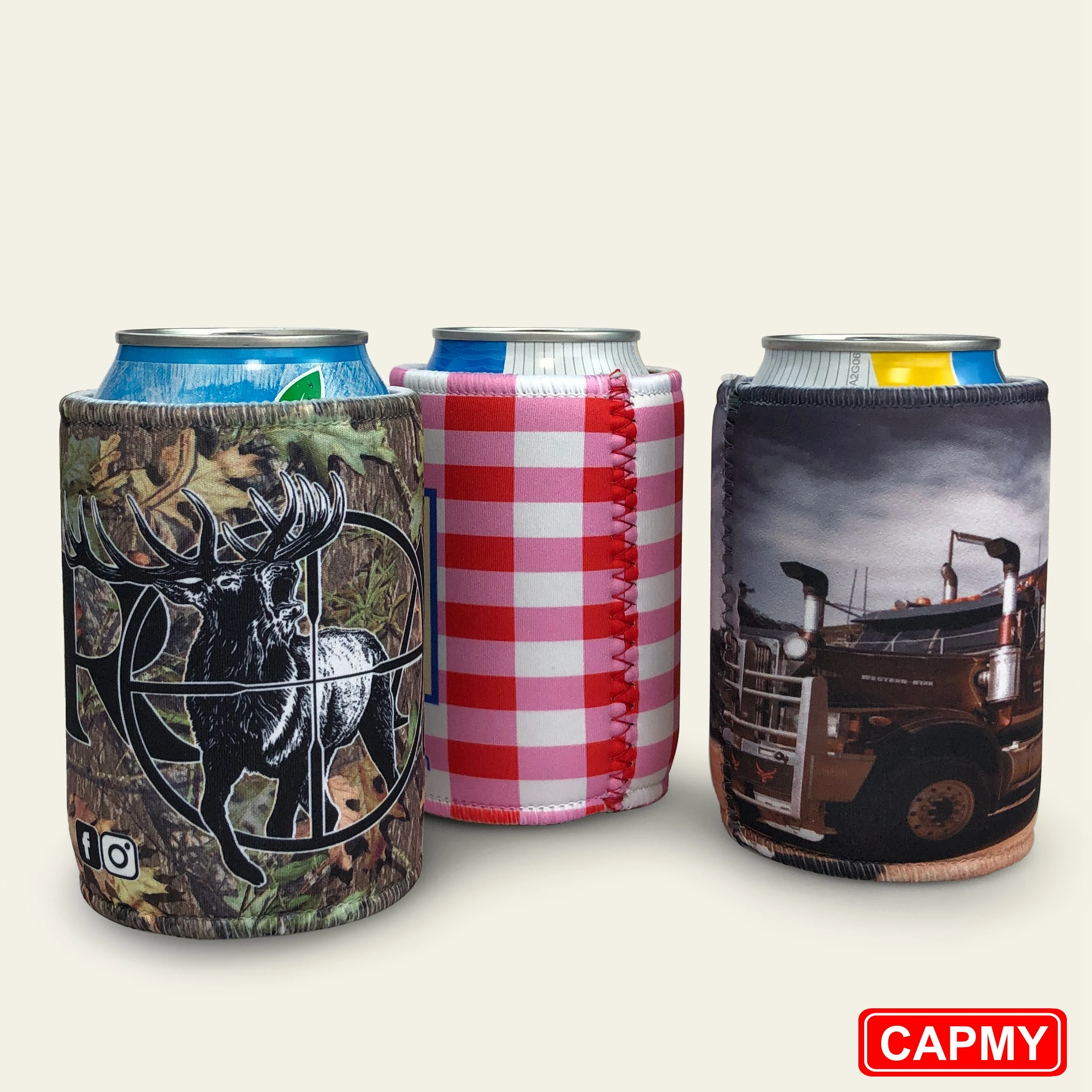 Custom Printed Logo Stubby Cooler Pattern Neoprene Personalized ...