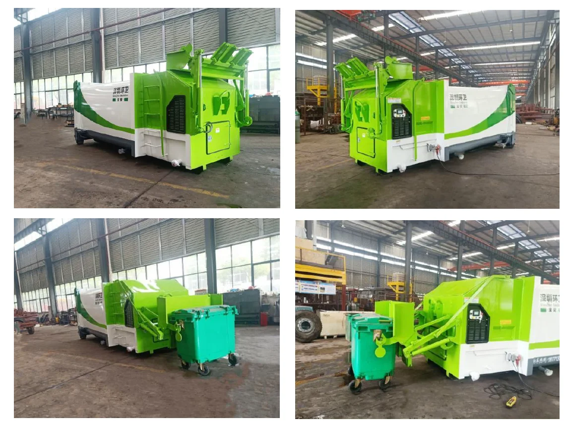 RNKJ Brand Customization Small Trash Compactor Solar Powered Trash ...