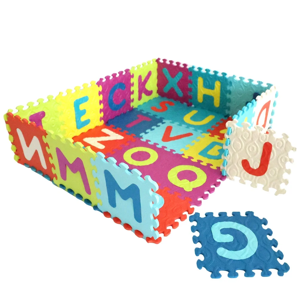 Children Soft Interlocking Floor Alphabet Puzzle Mat Exercise Mat Tiles ...