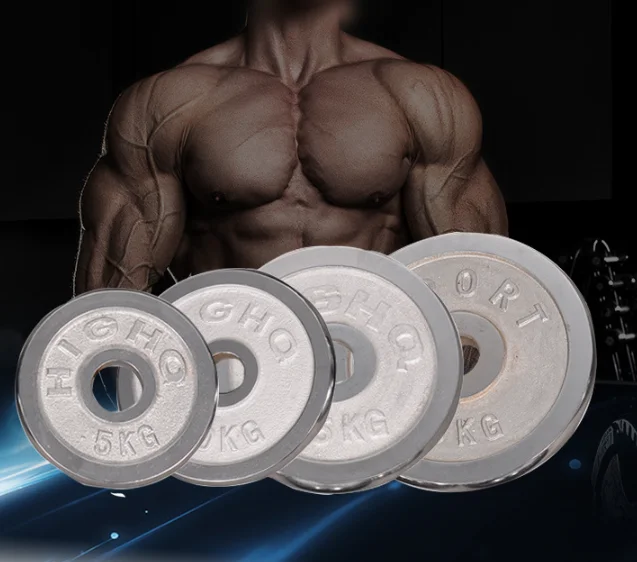 Cast Iron Large Hole Electroplating 5kg 10kg 20kg Men Gym Fitness ...