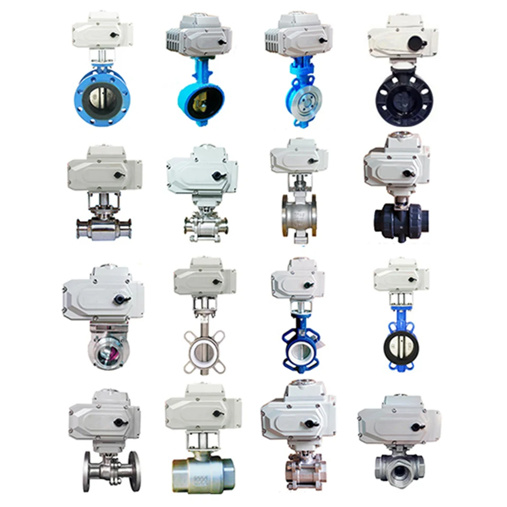 Stainless Steel 2 Piece Ball Valve 2 Way On Off Electric Motorized ...