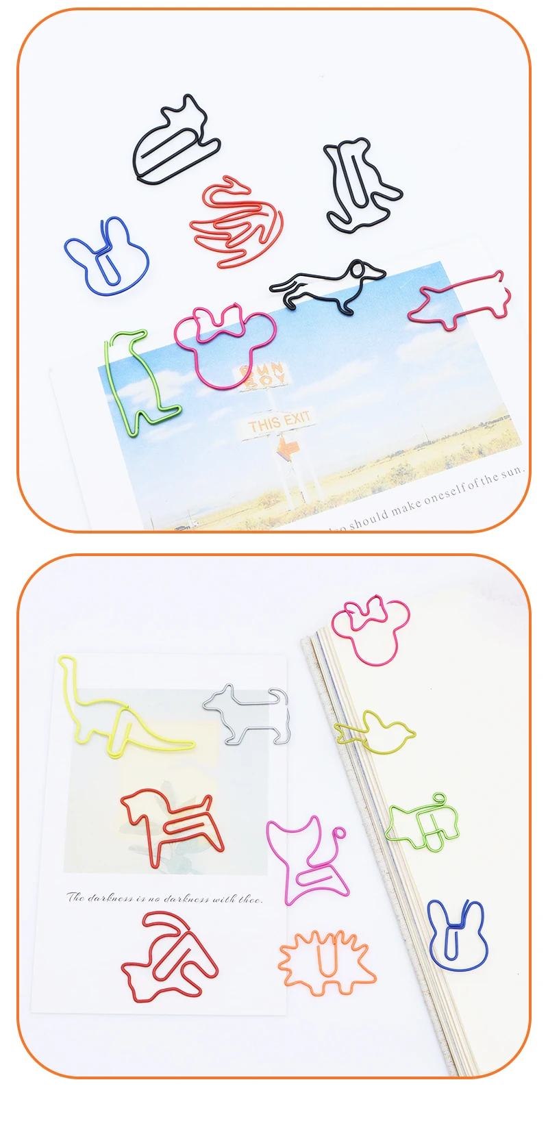 Wholesale OEM Animal Shape Paper Clips - PET Coated Iron Wire