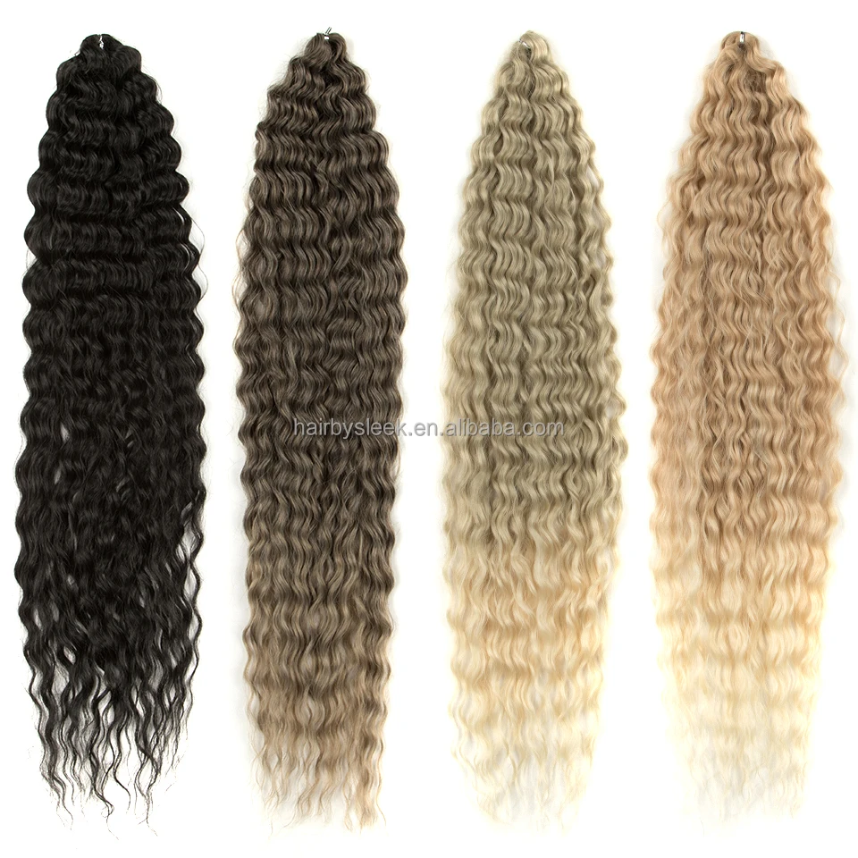Wholesale Deep Wave Crochet Hair Extensions - Natural & Dyed