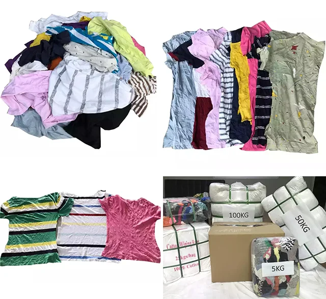 Used Cloth Scraps Cotton Cleaning Rags - High Absorption