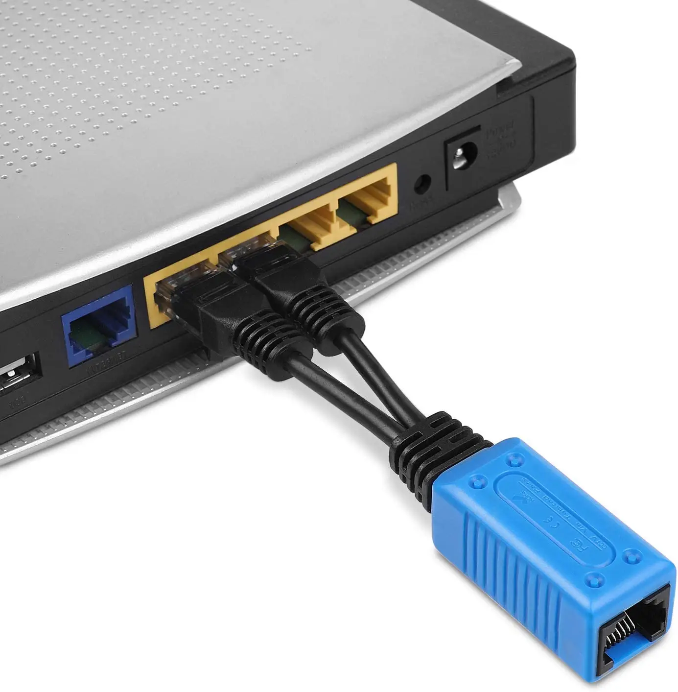Rj45 Ethernet Cable Combiner Splitter Sharing Kit For Poe Security ...