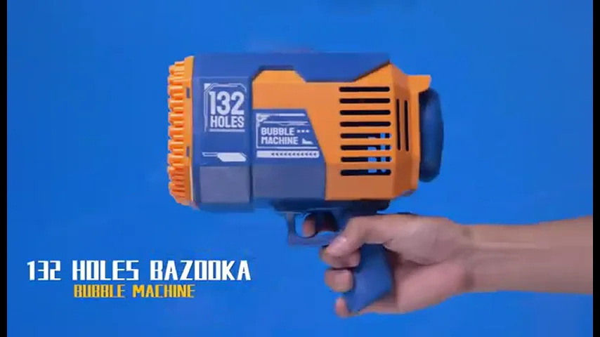 132 Holes Rocket Bazooka Bubble Gun For Kids Outdoor Play Children ...