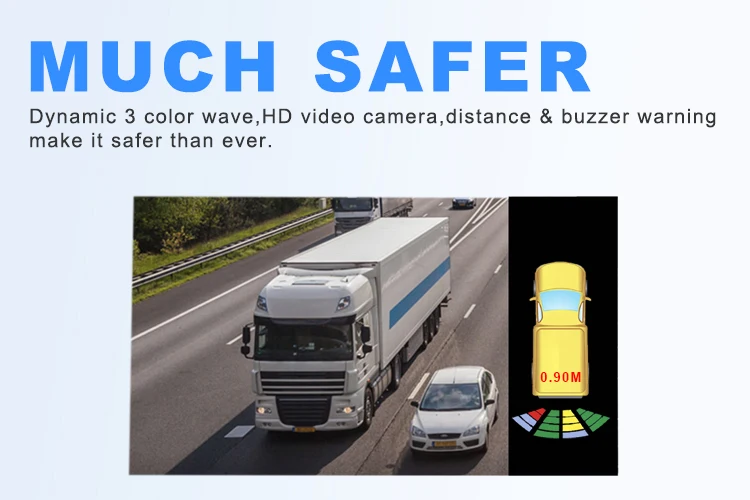 9'' IPS Screen Dynamic Radar Sensor System with Buzzer