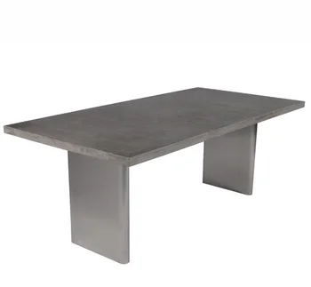Meja Makan Furnitur Beton Luar Ruangan Meja Makan Meja Taman Atas Semen ...