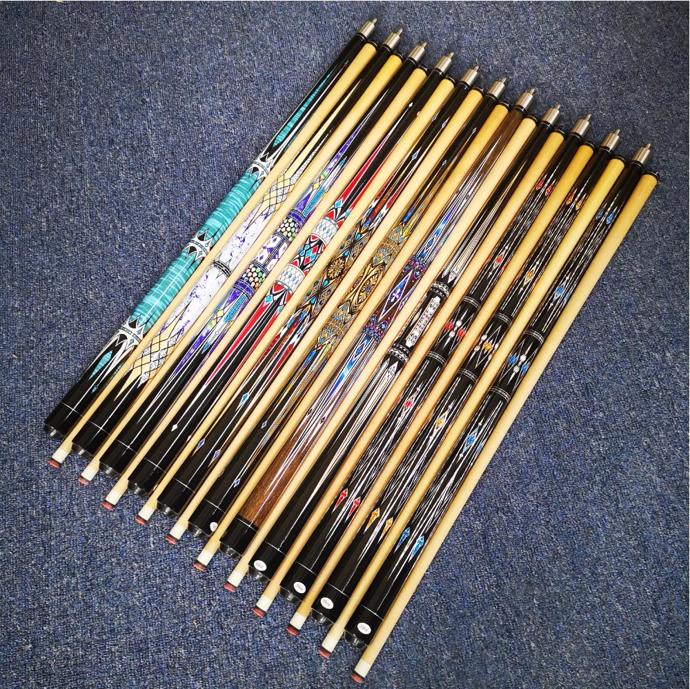 Newest Multi Color Canadian Maple Wood 1/2 Jointed 57 Inch 13mm Tip ...