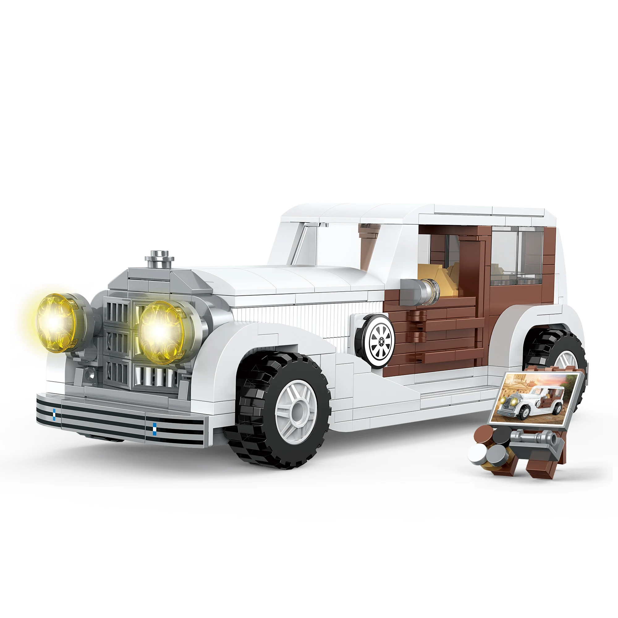 Cogo Kids Diy Assembly Cars Building Blocks Plastic Construct Build ...