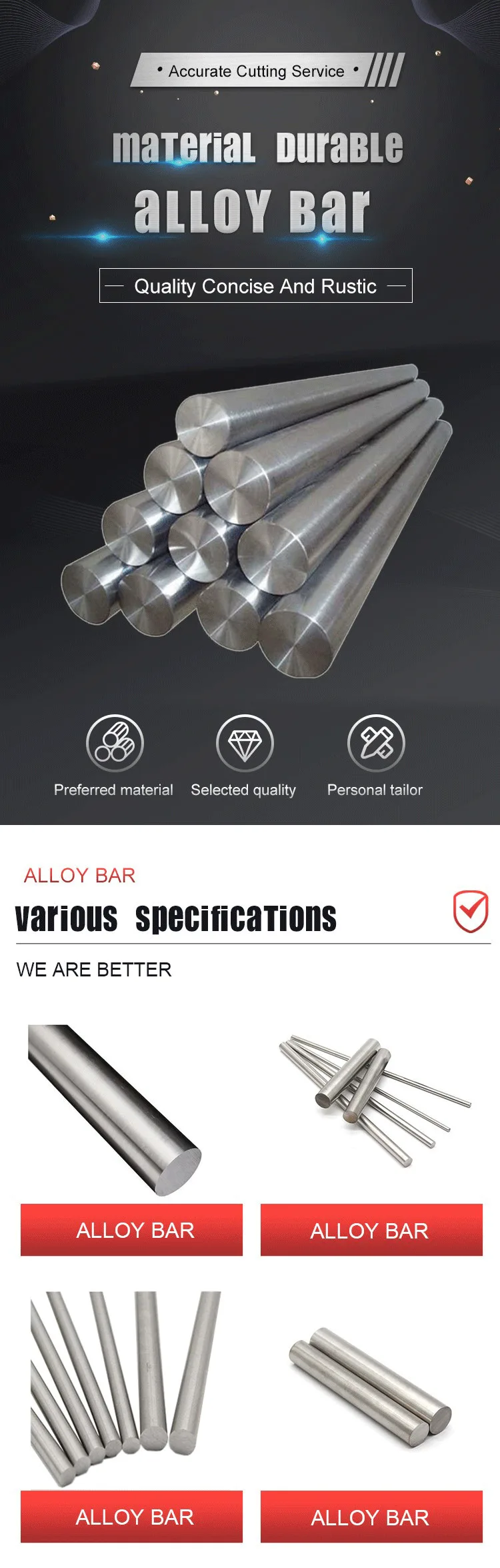 Hot Rolled Iron Carbon Steel Round Bars Astm Ah36 1008 Jis S45c S55c ...