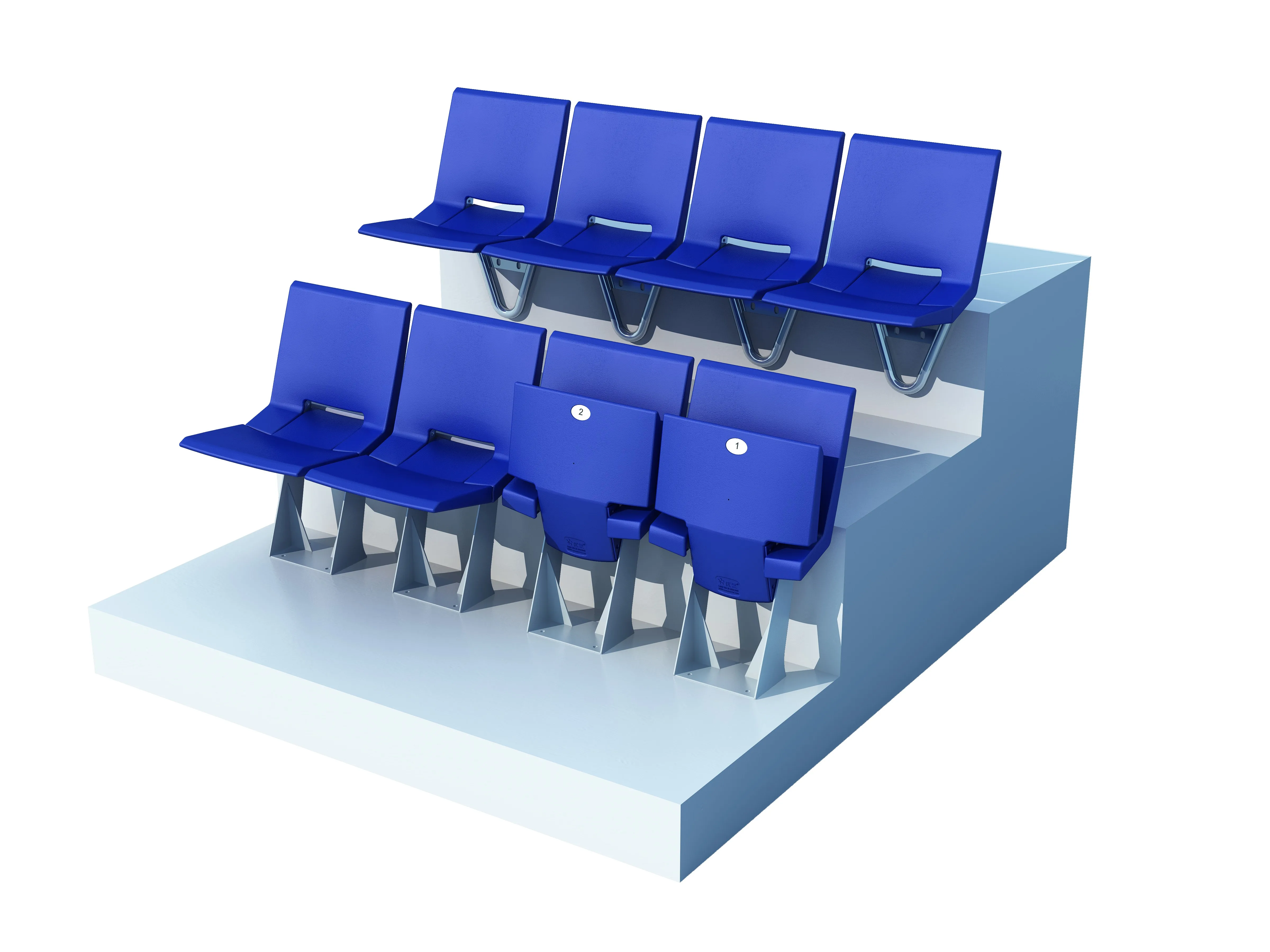 Outdoor Durable Plastic Stadium Chair Soccer Stadium Seat Sports ...