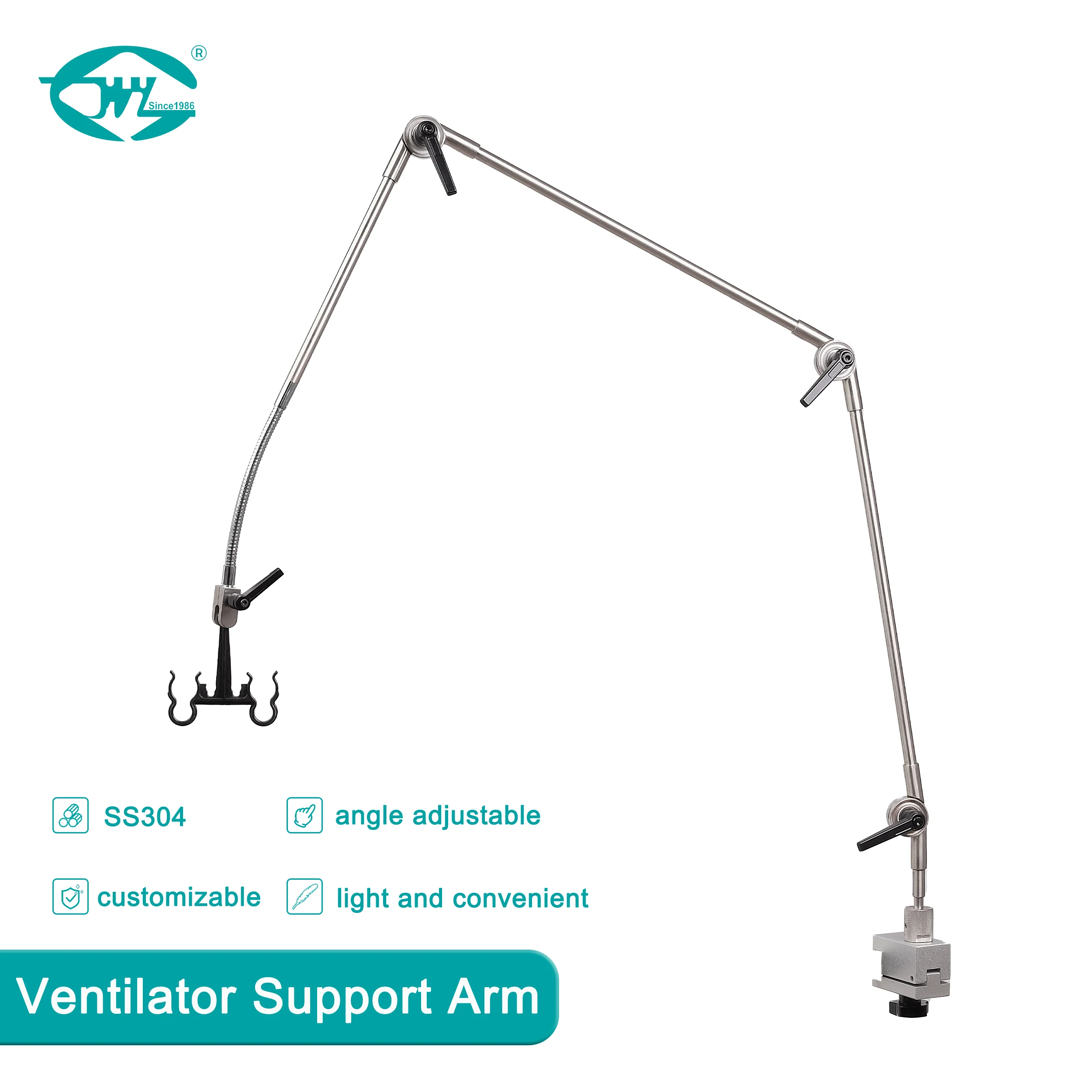 Weiye Breathing Circuit Support Arm Ventilator Articulated Arm| Alibaba.com