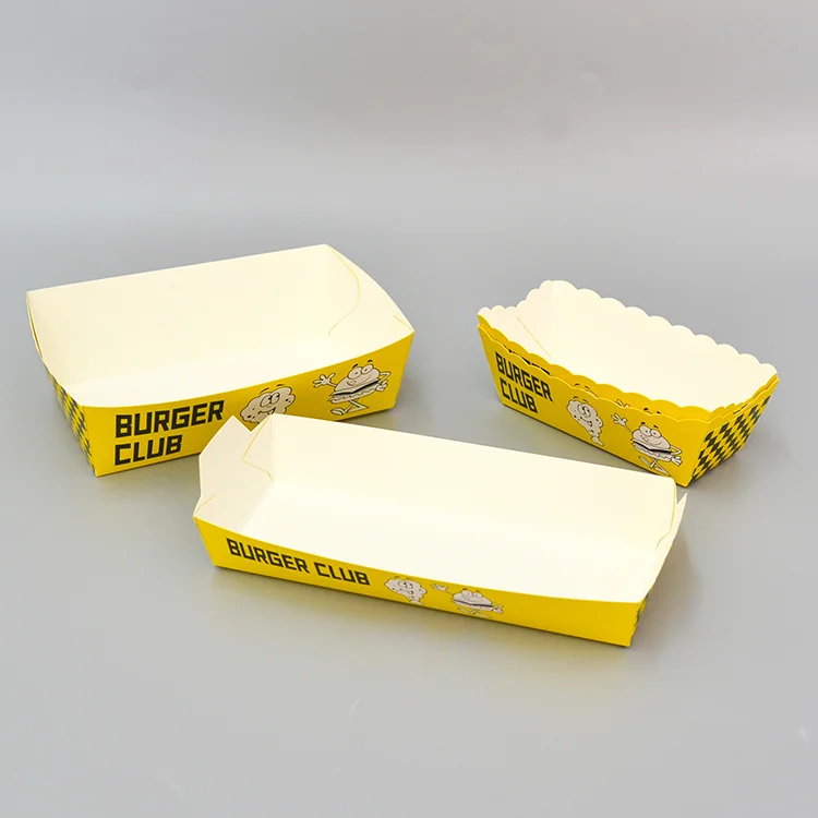 Custom Takeaway French Fries Fast Food Packaging Burger Box