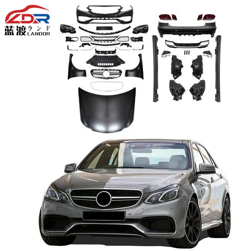 Car Conversion Facelift Front Bumper for W212 2011-2015 upgrade E63 amg ...